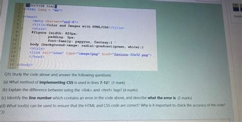 solved doctype html 3 4 7 9 color and images with