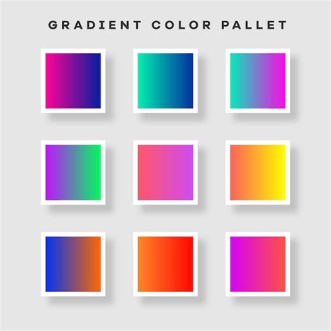 Premium Vector Gradient Color Palette