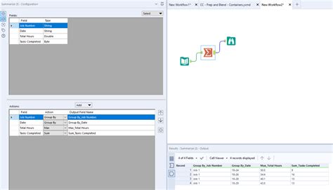 summarize tool max within groups alteryx community