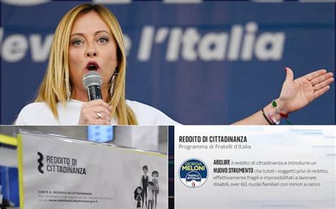 Reddito Di Cittadinanza Il Governo Meloni Lo Abolirebbe Ecco Cosa Può