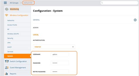 what is the device password prompt that shows up as i login to aruba