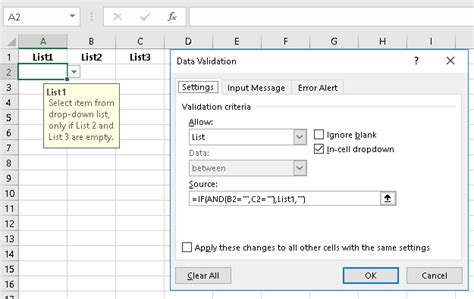 need help with dynamic dependent drop down list microsoft
