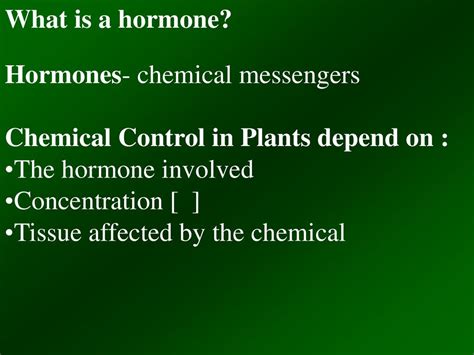 What Is A Hormone Hormones Chemical Messengers Ppt Download