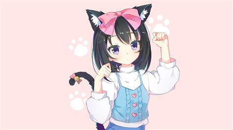 Cute Anime Cat Girl Wallpapers Top Free Cute Anime Cat Girl