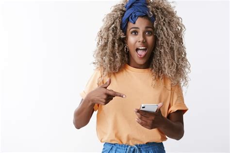 Premium Photo Surprised Enthusiastic And Happy Attractive