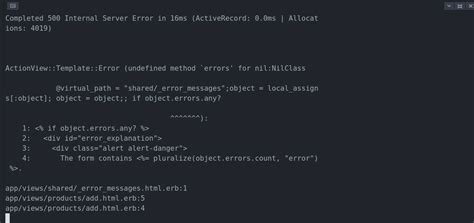ruby on rails nomethoderror in products add undefined method