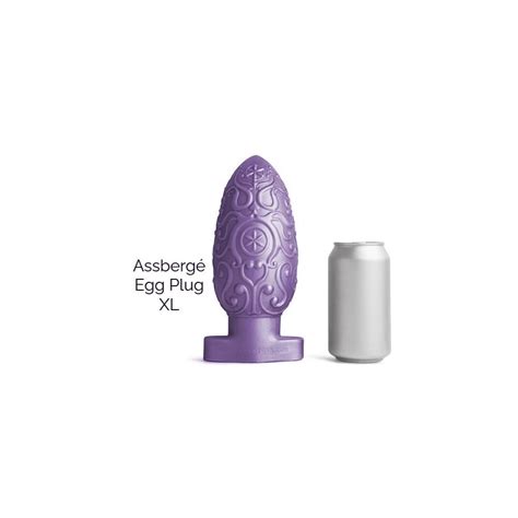 Assberge Egg Butt Plug Xl Purple