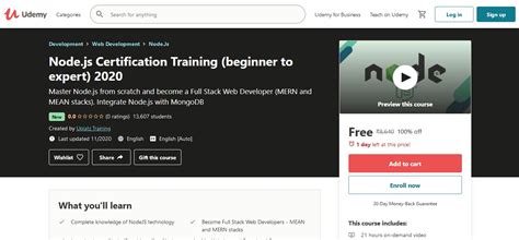 node js certification course for beginners 2020 p l sanu