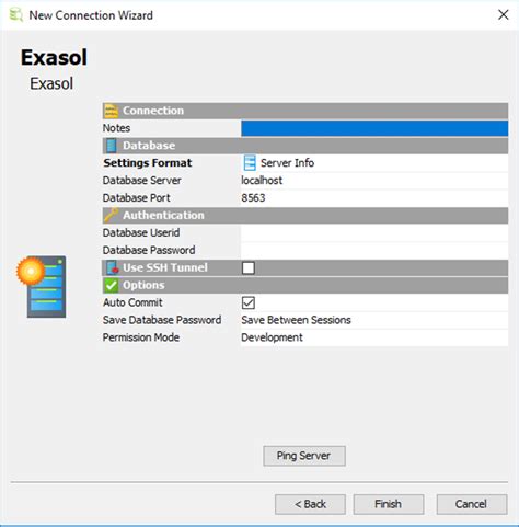 create exasol connection on dbvisualizer database