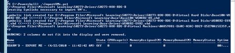 importing vm´s with powershell into win8 hyper v 3 0