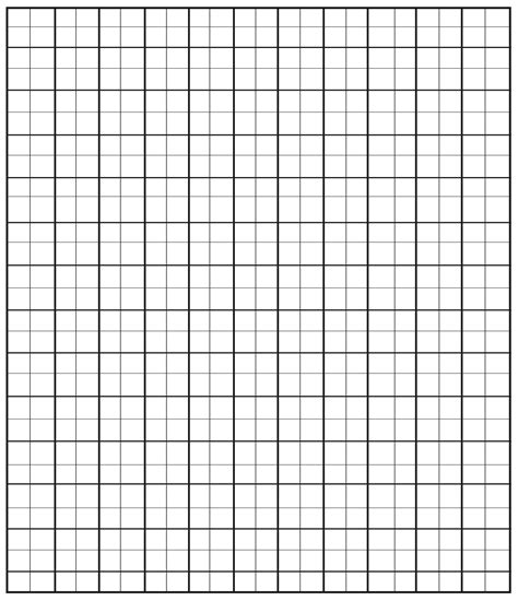 Printable Graph Paper 1 Inch