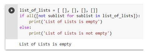 how to check if a nested list is essentially empty in python i2tutorials