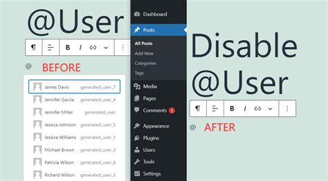 disable user autocompleter in guternberg editor wp missing