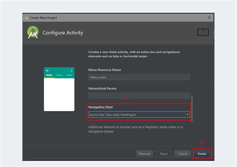 create a material design tabbed interface in an android app