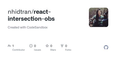 github nhidtran react intersection obs created with codesandbox