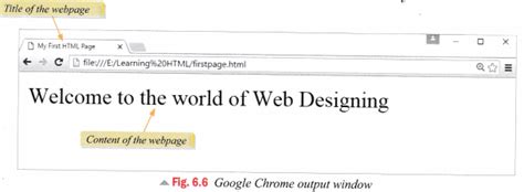 cbse notes for class 7 computer in action introduction to html cbse