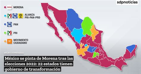 Elecciones 2022 México Cómo Quedó El Mapa Político Del País Por