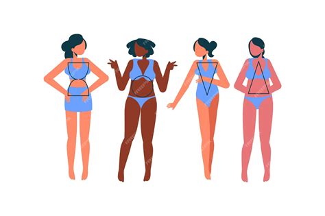 Free Vector Hand Drawn Types Of Female Body Shapes