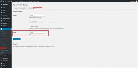 how to create a custom footer layout with powerpack and elementor