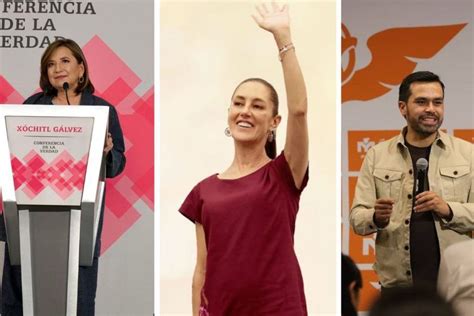 Sheinbaum Gálvez Y Máynez Darán Inicio A Sus Campañas Presidenciales