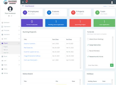 human resource management system in php codeigniter with source code