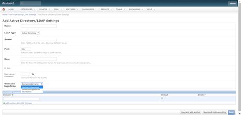 active directory and openldap support device42 documentation
