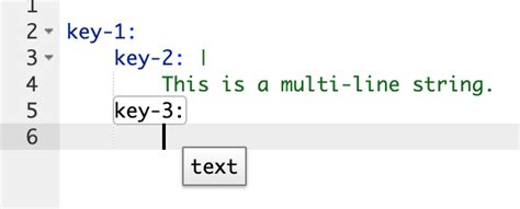 yaml keys following multiline strings not tokenized as expected
