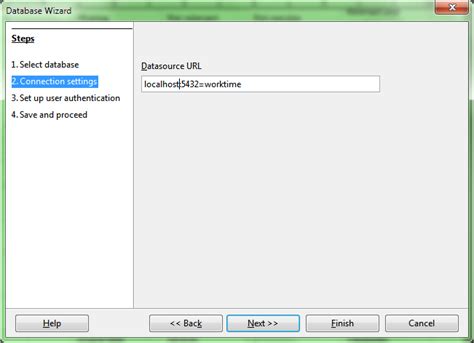 how do i connect to a postgresql server using libreoffice