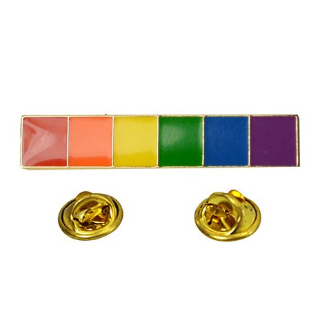 Prideoutlet Lapel Pins Rainbow Pride Bar Lapel Pin