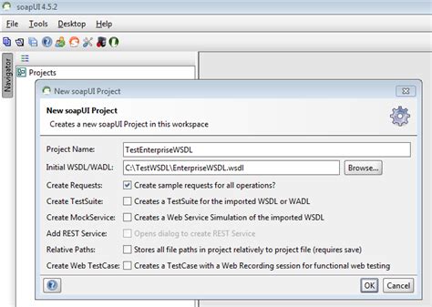 using soapui with salesforce to test standard and custom web services