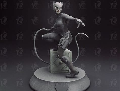3d Prints Stl Catwoman Girl Character Models Etsy