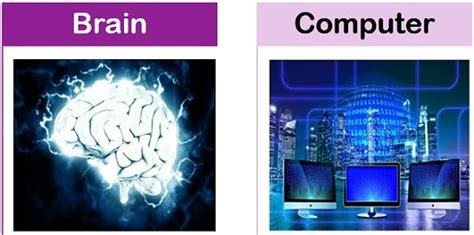 difference between brain and computer with comparison chart tech
