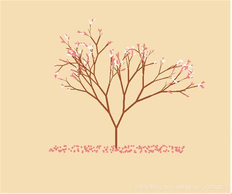 python draws a beautiful cherry tree different kinds of