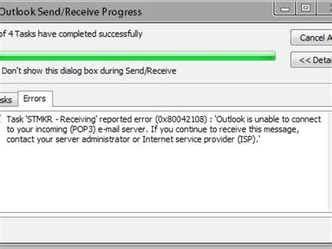 microsoft outlook cannot connect to server fix printlaunch