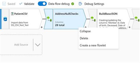 flowlets in mapping data flows azure data factory and azure synapse