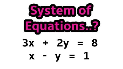 How To Solve System Of Equations Substitution Method Youtube