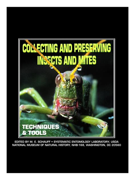 collecting and preserving insects and mites pdf conservation nature