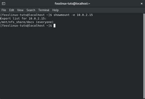 how to set up nfs server on centos foss linux