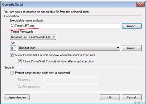 sqlblog how to convert powershell script into an exe