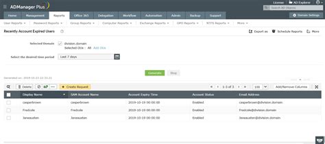active directory user reports comprehensive reporting on active