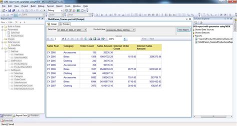 ssrs report with single and multi selection parameter using mdx query
