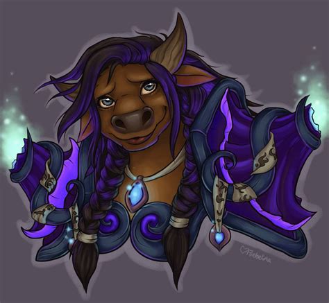 Tauren Druid Lady Fantasy Character Design Warcraft Art Tauren