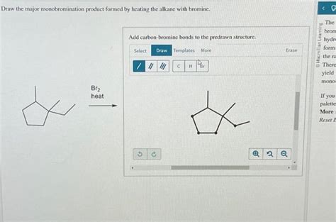 Solved Draw The Major Monobromination Product Formed By