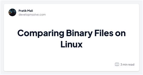 comparing binary files on linux