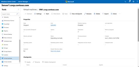 manage vms with windows admin center azure stack hci