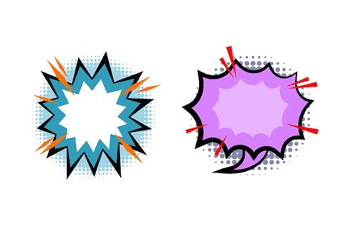 Conjunto De Burbujas De Habla Cómica Vectorial Conjunto De Cómic De