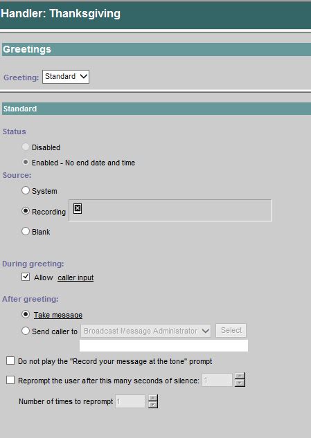 cisco unity 7 and use last rather than first redirecting number for