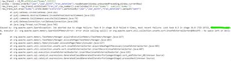 apache spark pyspark indexing dataframe no space left on the device