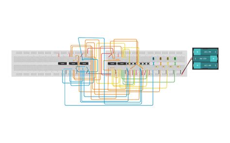 circuit design binary adder tinkercad