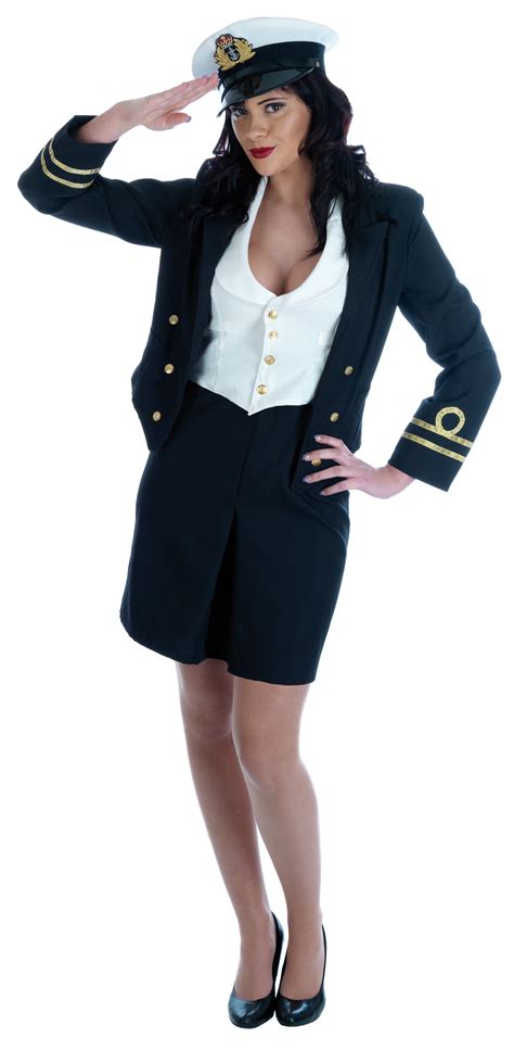 Ww2 Navy Ladies 1940s Fancy Dress 40s Military Army Uniform Costume